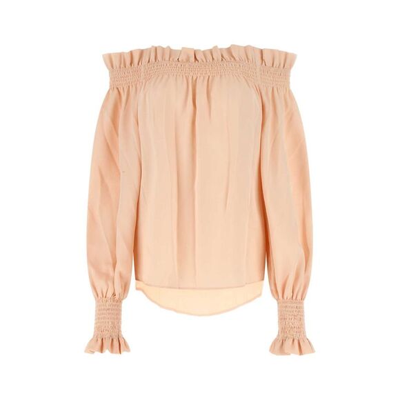 See By Chloe | Sweaters | See By Chloe Light Pink Satin Blouse | Poshmark